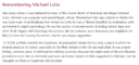 Remembering Michael Lutin • Jessica Adams: Psychic Astrologer