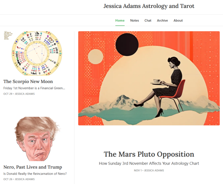 Daily Horoscopes • Jessica Adams: Psychic Astrologer